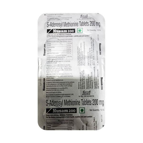 Nusam 200mg Tablet 10'S : Uses, Side Effects, Price | Netmeds