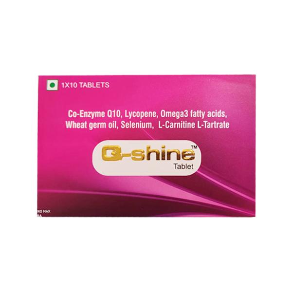 Q SHINE Tablet 10's Price, Uses, Side effects, Substitutes | Netmeds