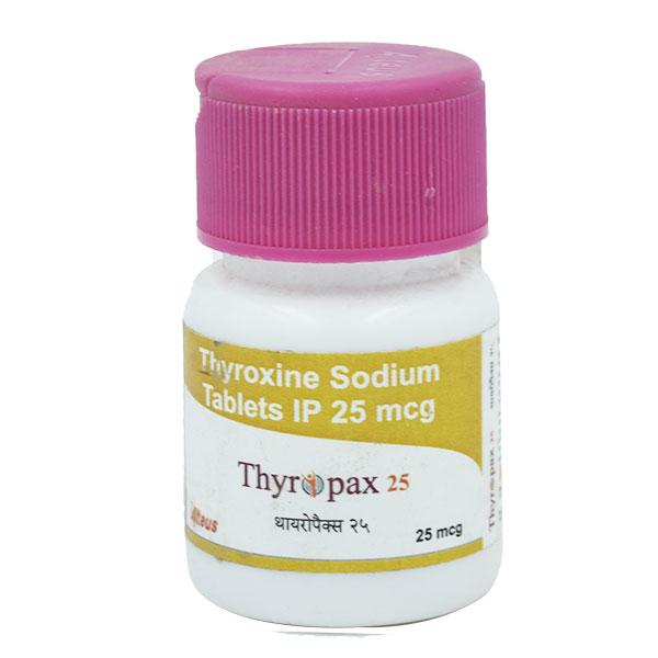 THYROPAX 25mcg Tablet 100's Price, Uses, Side effects, Substitutes ...
