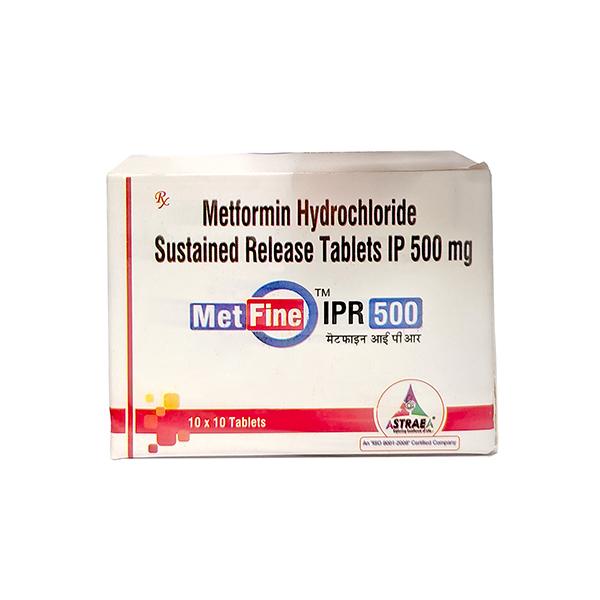 Metfine Ipr 500mg Tablet 10'S