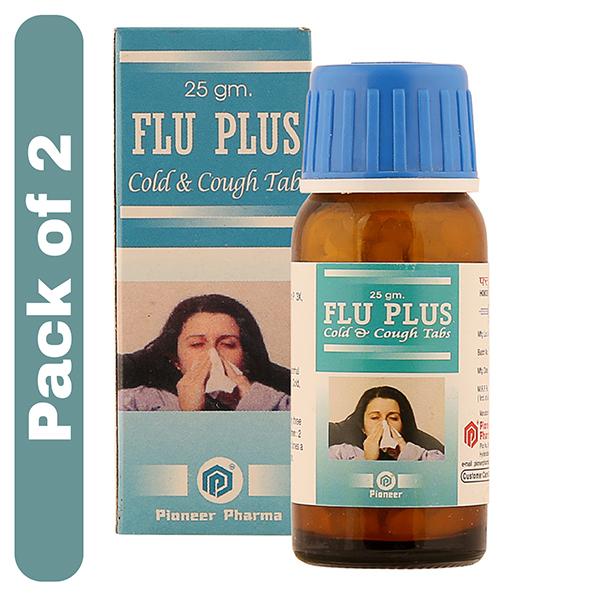 Pioneer Flu Plus Tablets (Pack of 2 x 25gm) 1's Online at Best Price ...