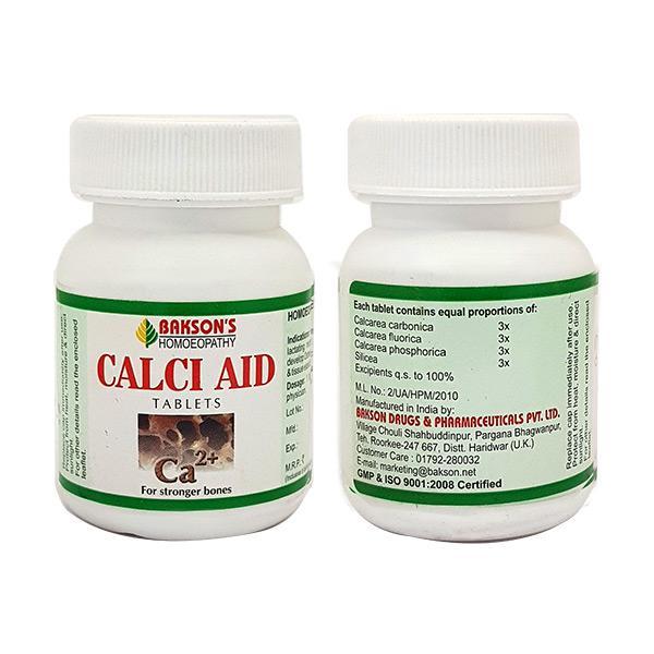 Buy Bakson's Calci Aid Tablet 75 gm online at best price-Homeopathy