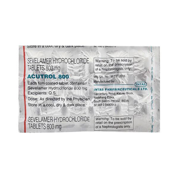 Acutrol 800mg Tablet 10'S
