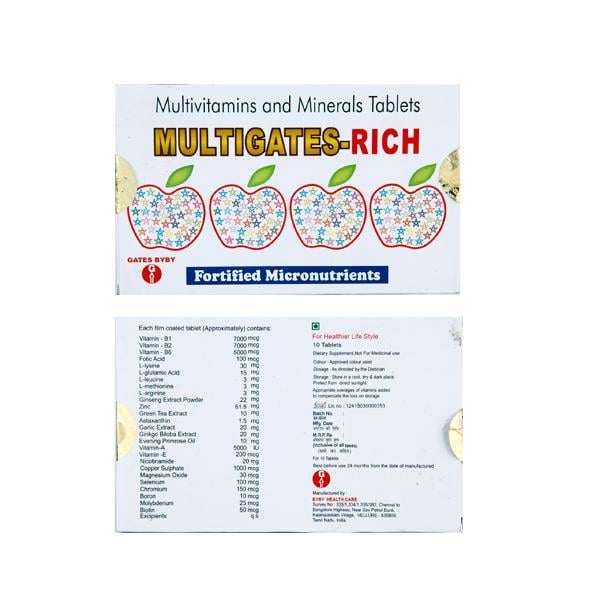 Multigates Rich Tablet 10'S
