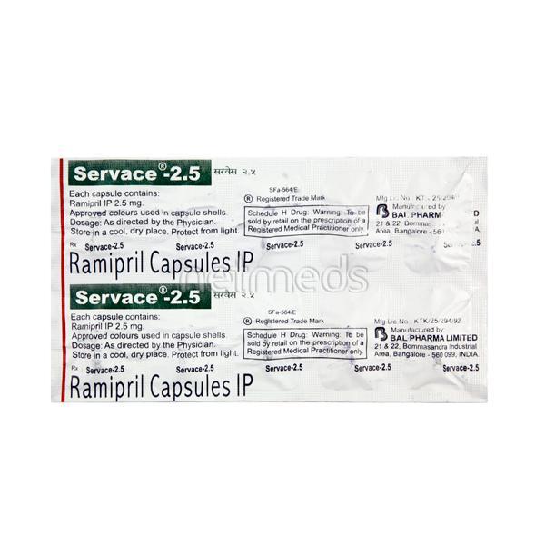 Servace 2.5mg Capsule 10'S