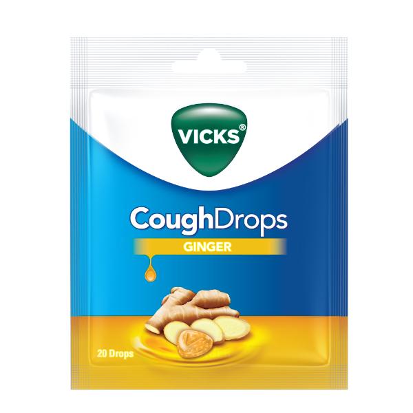 Vicks Cough Drops - Ginger 20's Online at Discounted Price | Netmeds