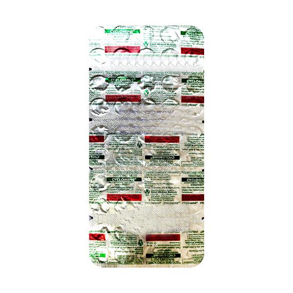 CYCLOMIN Tablet 10's Price, Uses, Side effects, Substitutes | Netmeds