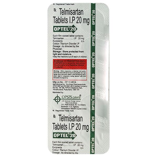 OPTEL 20mg Tablet 10's : Price, Uses, Side Effects | Netmeds