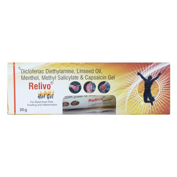 RELIVO HOT Gel 30gm Price, Uses, Side effects, Substitutes | Netmeds