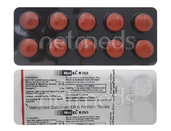 MET XL R 25/5mg Tablet 10'S