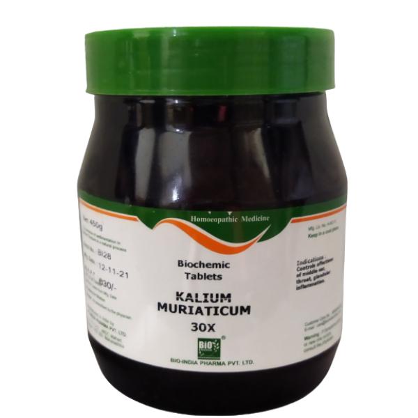 Buy Bio-India's Biochemic Tablet - Kalium Muriaticum 30X 450 gm Online ...
