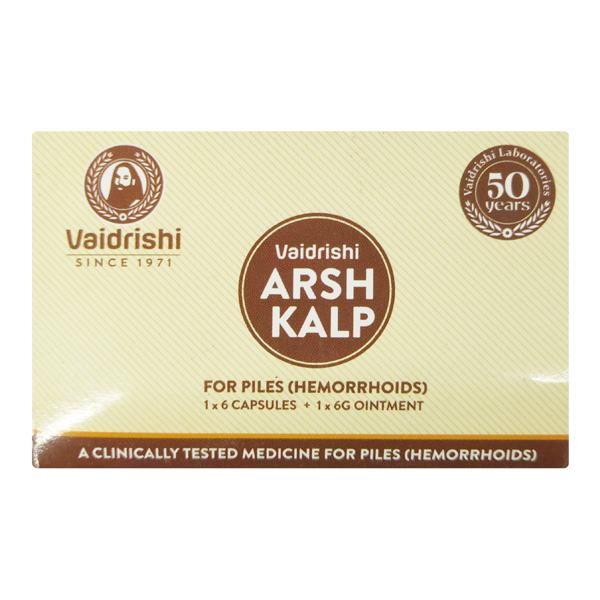 Vaidrishi Arsh Kalp (Capsule 6's + Ointment 6 gm)