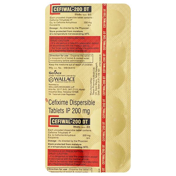 CEFIWAL DT 200 Tablet 10's
