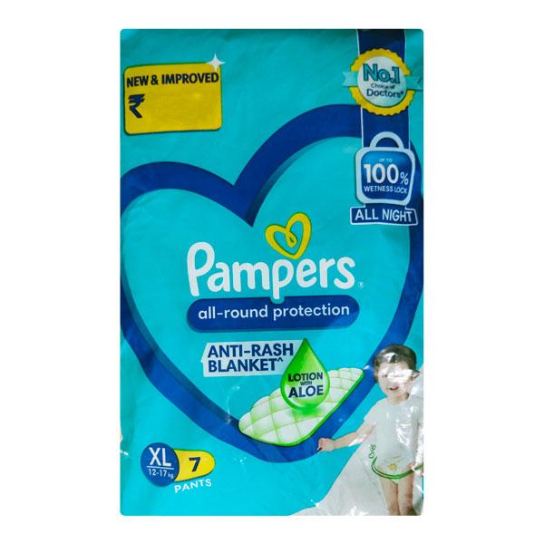 Pampers All Round Protection Anti Rash Blanket Diaper Pants (XL) 7's ...