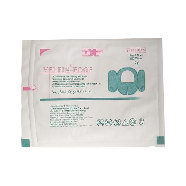 Buy Velfix Edge I.V. Transparent Film Dressing With Border (5505A) (10 ...