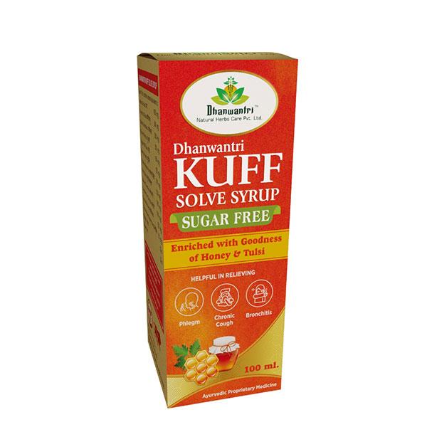 Dhanwantri Kuff Solve Suger Free Syrup 100 ml Online at Best Price ...