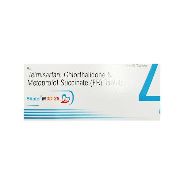 Buy BITATEL M 3D 25 Tablet 10's Online at Upto 25% OFF | Netmeds