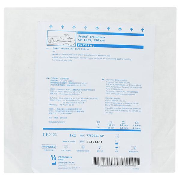 Freka Trelumina CH 16/9 Enteral Tube 150 cm