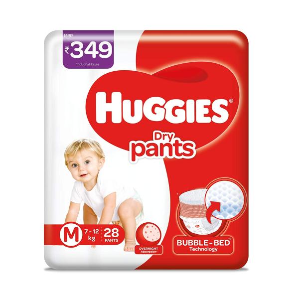 Buy Huggies Dry Diaper Pants (M) 28's Online at Best Price - Diapers & Wipes