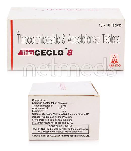 Thioceclo 8mg Tablet 10'S : Uses, Side Effects, Price | Netmeds