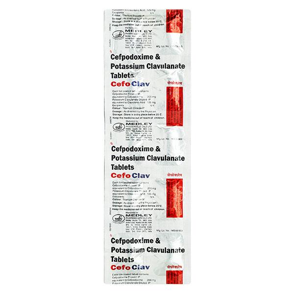 Cefoclav 200/125mg Tablet 10'S