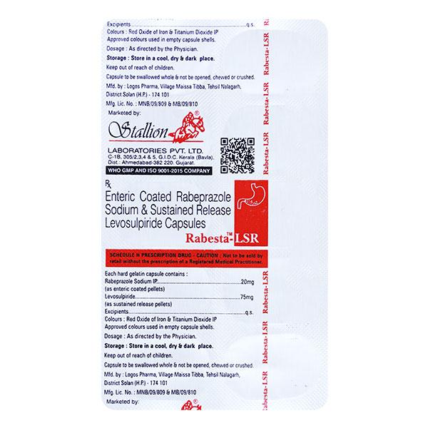 Buy RABESTA LSR Capsule 10's Online at Upto 25% OFF | Netmeds