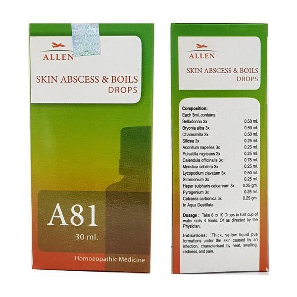 Allen A81 Skin Abscess and Boils Drops 30 ml online at best price ...