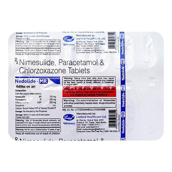 Nedolide MR Tablet 10'S : Uses, Side Effects, Price | Netmeds