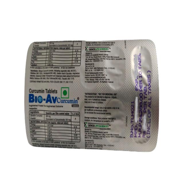 Bio-Av Curcumin Tablet 10's Online at Discounted Price | Netmeds