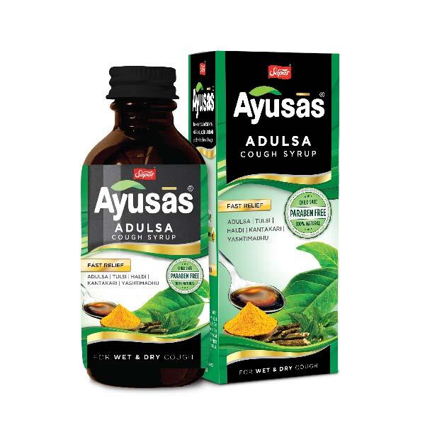 Buy Sapat Ayusas Adulsa Cough Syrup 200 ml Online at Discounted Price ...