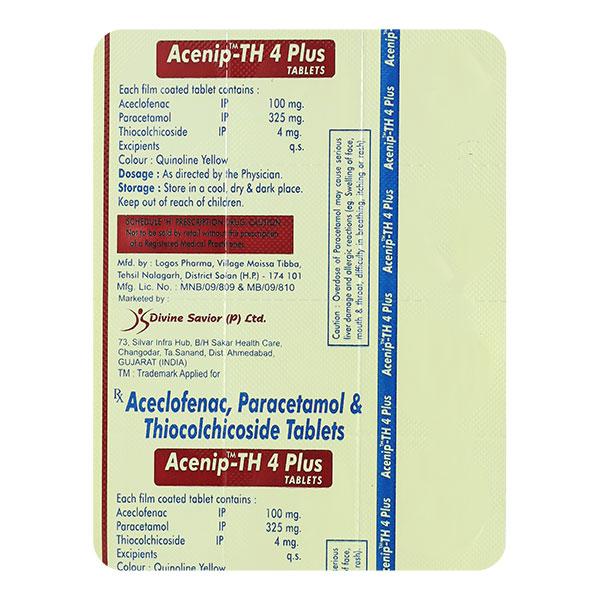 ACENIP TH 4mg Tablet 10's
