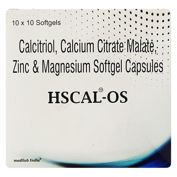 HSCAL OS Softgel Capsule 10's Price, Uses, Side effects, Substitutes ...