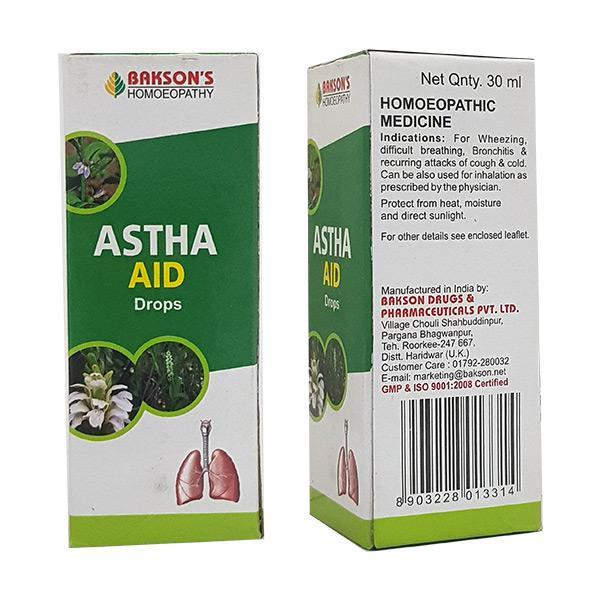 Buy Bakson's Astha Aid Drops 30 ml online at best price-Homeopathy