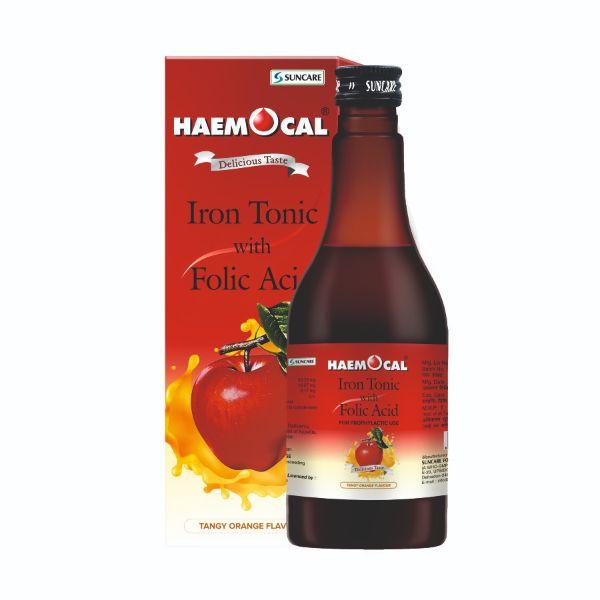 Suncare Haemocal Iron Tonic - Tangy Orange 300 ml Online at Best Price ...