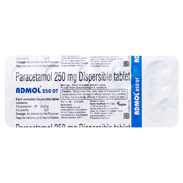 ADMOL DT 250 Tablet 10's