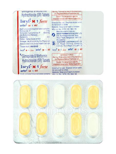 Isryl M1 Forte Tablet 10'S : Uses, Side Effects, Price | Netmeds