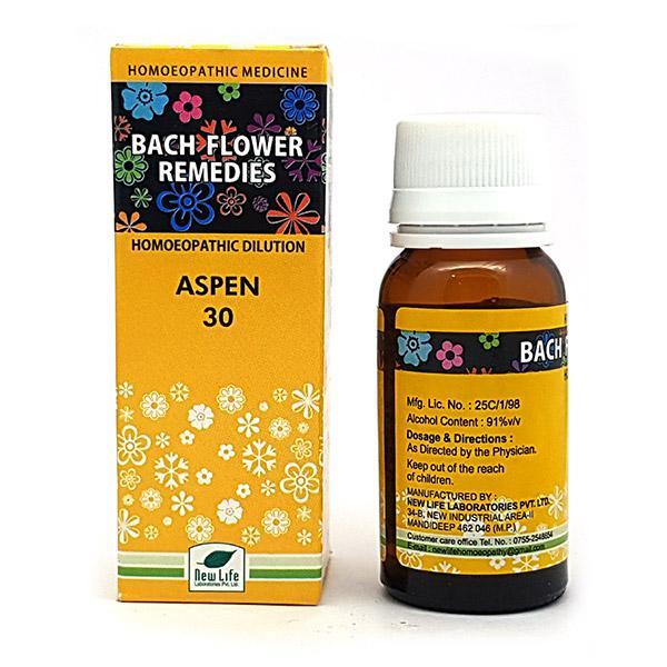 New Life Bach Flower Aspen 30 Liquid 30 ml online at best price-Homeopathy