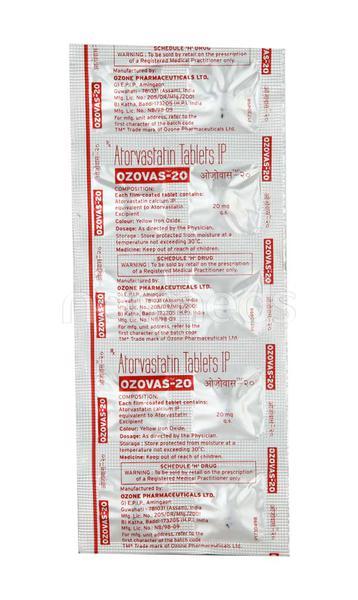 Ozovas 20mg Tablet 10'S : Uses, Side Effects, Price | Netmeds