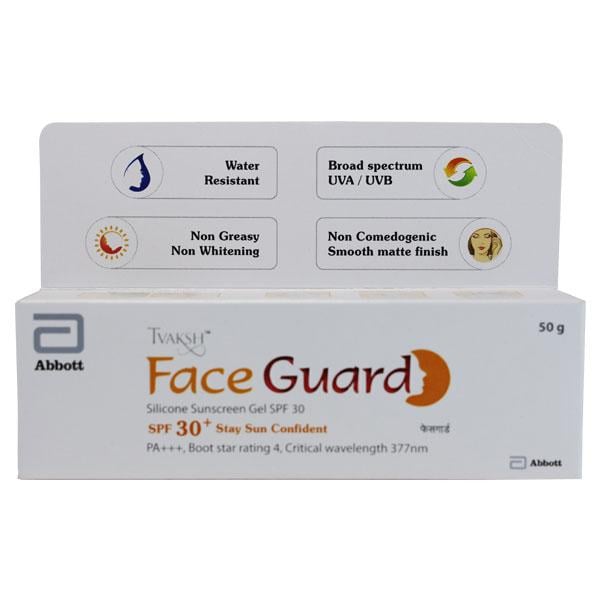 Buy Tvaksh Face Guard Silicone sunscreen SPF 30+ GEL 50 gm Online at ...