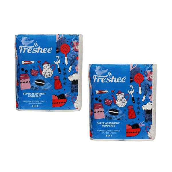 Buy Freshee 2 in 1 Super Absorbent Food Safe 2 Ply Premium Kitchen ...