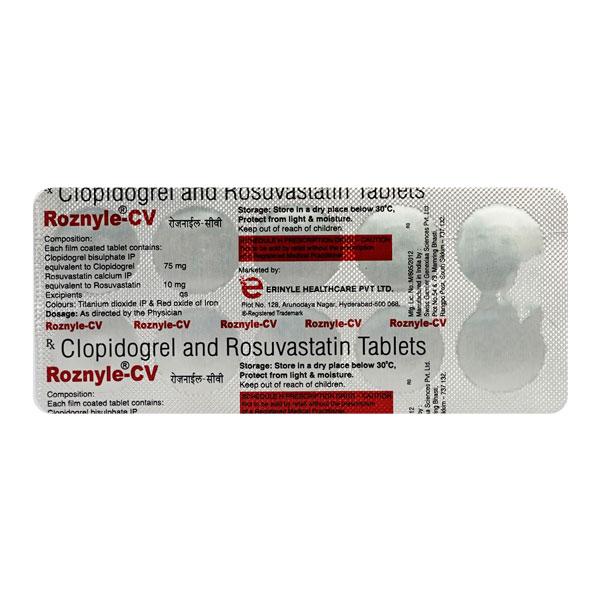 Buy ROZNYLE CV 10mg Tablet 10's Online at Upto 25% OFF | Netmeds