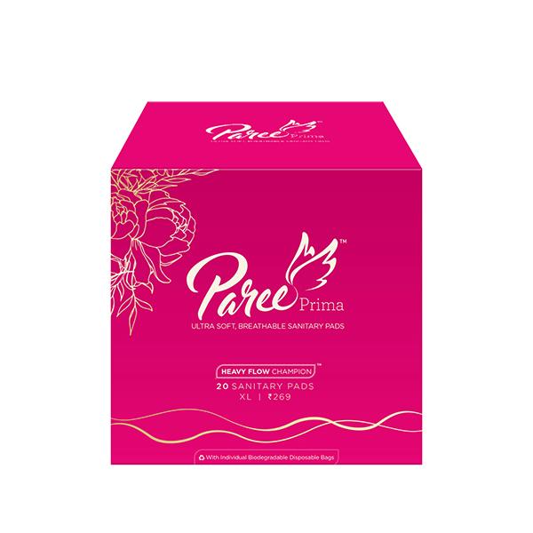 Paree Prima Ultrasoft Heavy Flow Sanitary Pads (XL) 20's