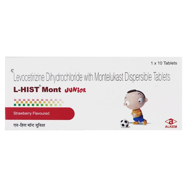 L Hist Mont Junior Tablet 10'S Price, Uses, Side effects, Substitutes ...