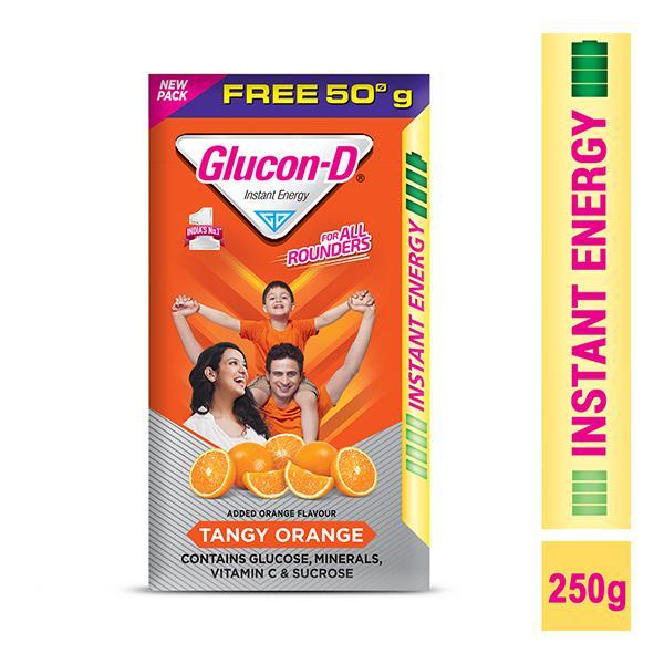 Glucon-D Tangy Orange Flavour Powder 250 gm