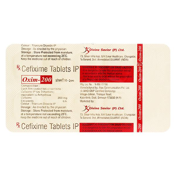 OXIM 200 Tablet 10's
