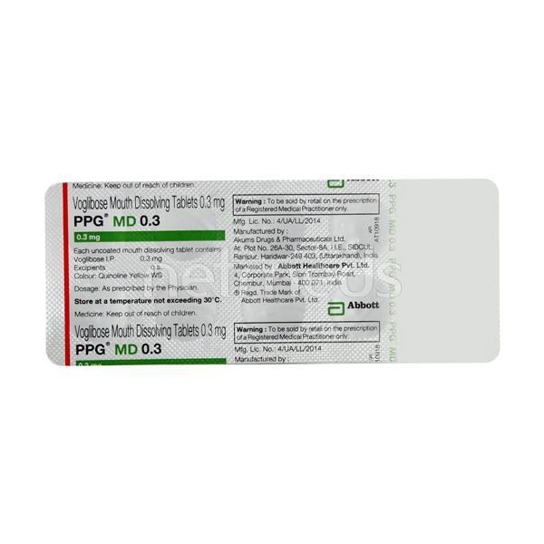 PPG MD 0.3mg Tablet 10'S