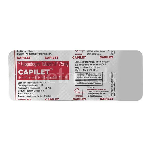 Buy Capilet 75mg Tablet 10'S Online at Upto 25% OFF | Netmeds