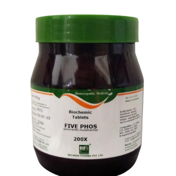 Bio-India's Biochemic Tablet - Five Phos 200X 450 gm Online at Best ...