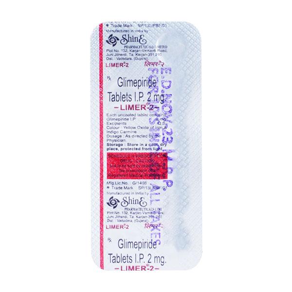 Limer 2mg Tablet 10'S