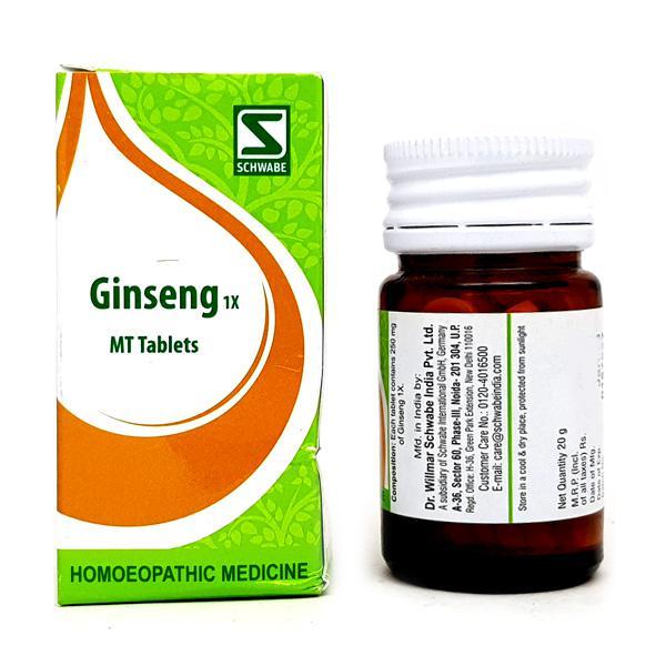 Dr. Willmar Schwabe Ginseng 1X Tablet 20 gm online at best price-Homeopathy